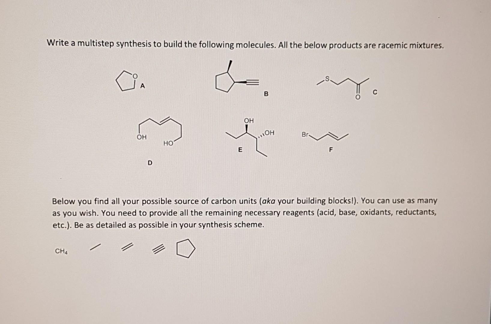 Solved Write a multistep synthesis to build the following | Chegg.com