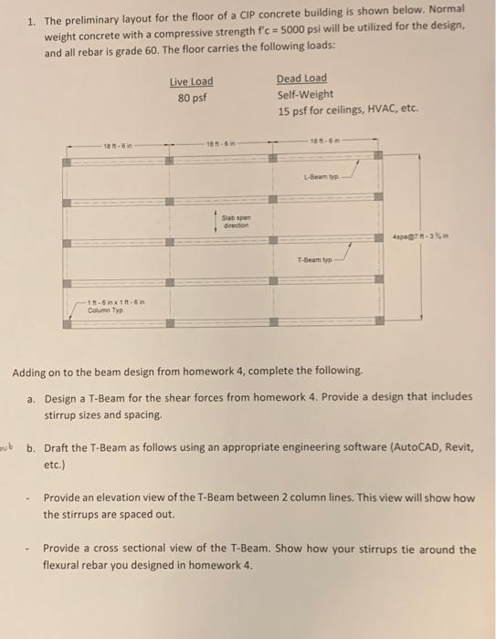 Solved 1. The preliminary layout for the floor of a CIP | Chegg.com