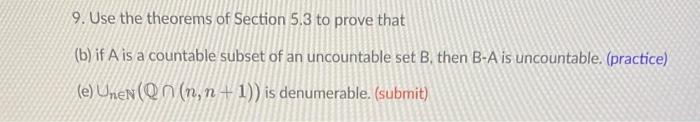 Solved 9. Use the theorems of Section 5.3 to prove that (b) | Chegg.com