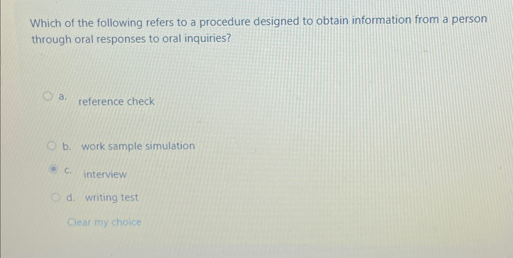 Solved Which of the following refers to a procedure designed | Chegg.com