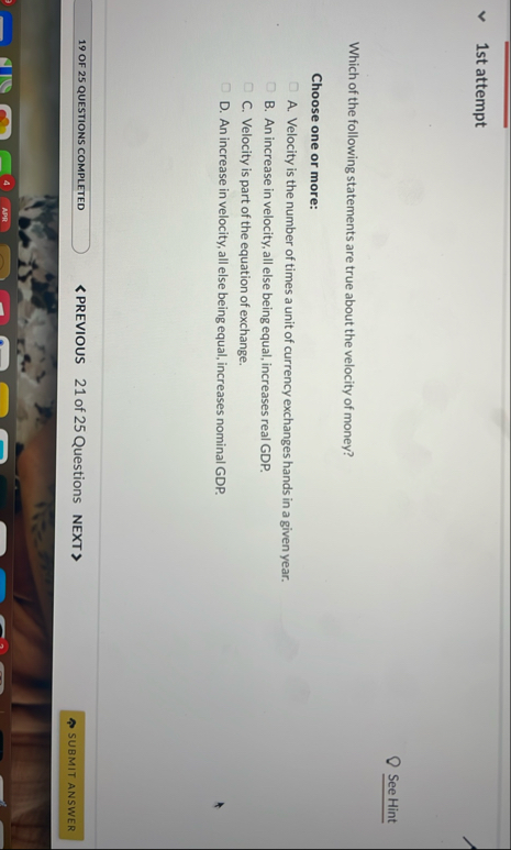 Solved 1st attemptSee HintWhich of the following statements | Chegg.com