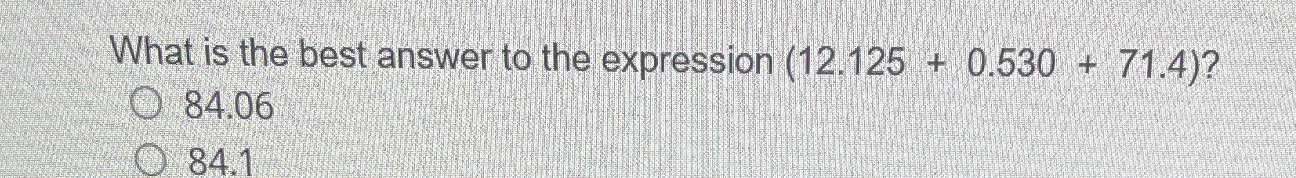 Solved What is the best answer to the expression | Chegg.com