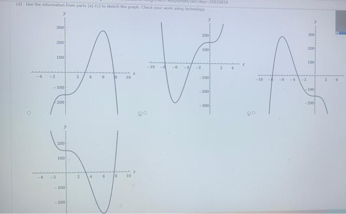 Solved Consider the following function. (If an answer does | Chegg.com