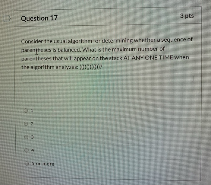 Solved Question 17 3 pts Consider the usual algorithm for | Chegg.com Solved Question 17 3 pts Consider the usual algorithm for | Chegg.com