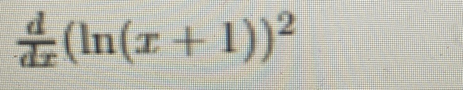 Solved Ddx Ln X 1 2