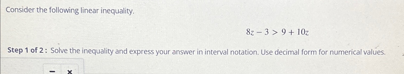 Solved Consider the following linear | Chegg.com
