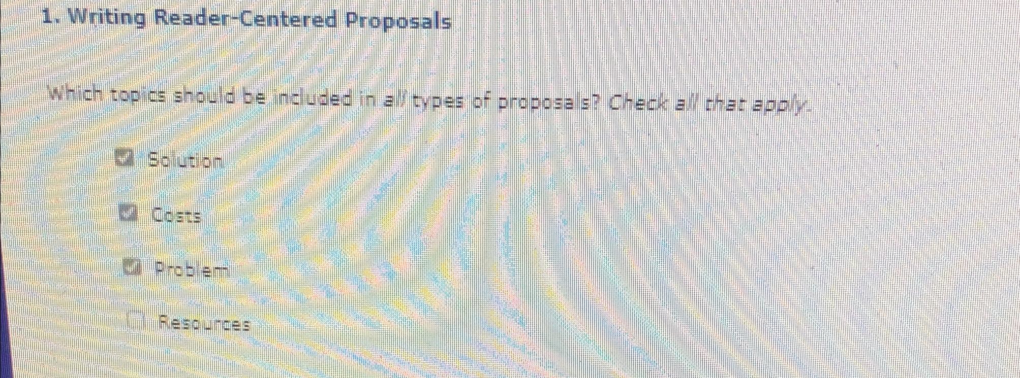 Solved Writing Reader-Centered ProposalsWhich top ics should | Chegg.com
