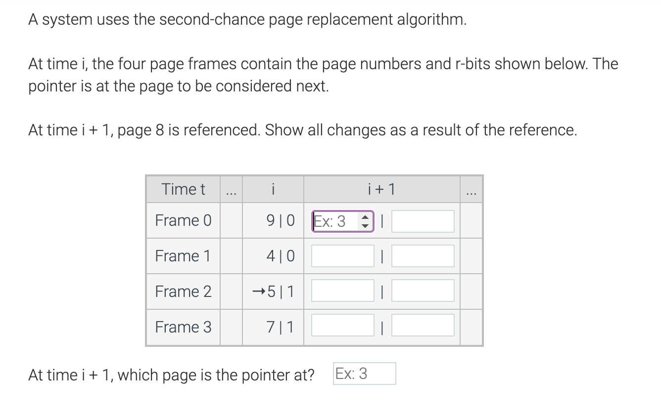 Solved A system uses the second-chance page replacement | Chegg.com
