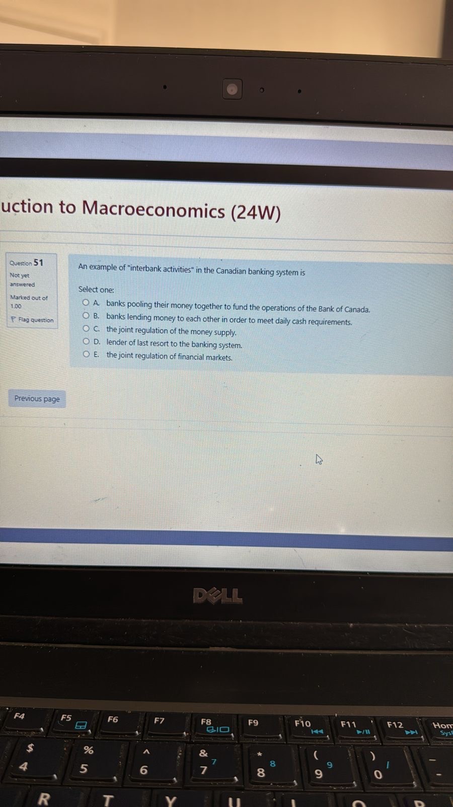 Solved uction to Macroeconomics (24W)Question 51 ﻿Not yet | Chegg.com