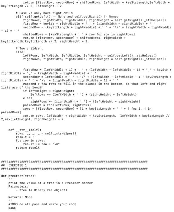 Solved Download binaryTree.py from eClass. This file | Chegg.com