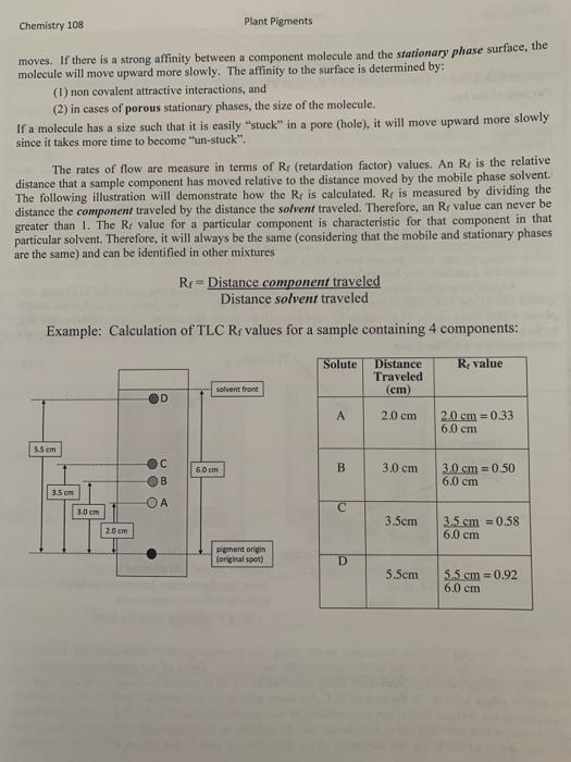 Solved Lab #5 Prelab: EXTRACTION AND SEPARATION OF PLANT | Chegg.com