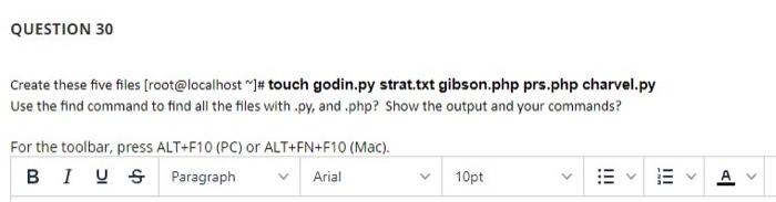 Solved please answer in pythonCreate these five files | Chegg.com