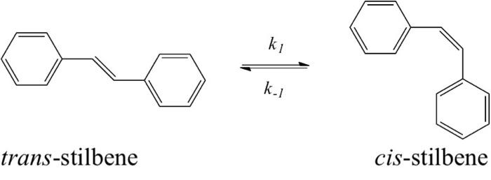 Solved The reversible cis-trans isomerisation of stilbene | Chegg.com