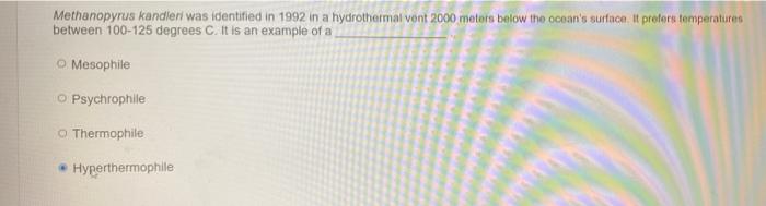 Methanopyrus Kandleri