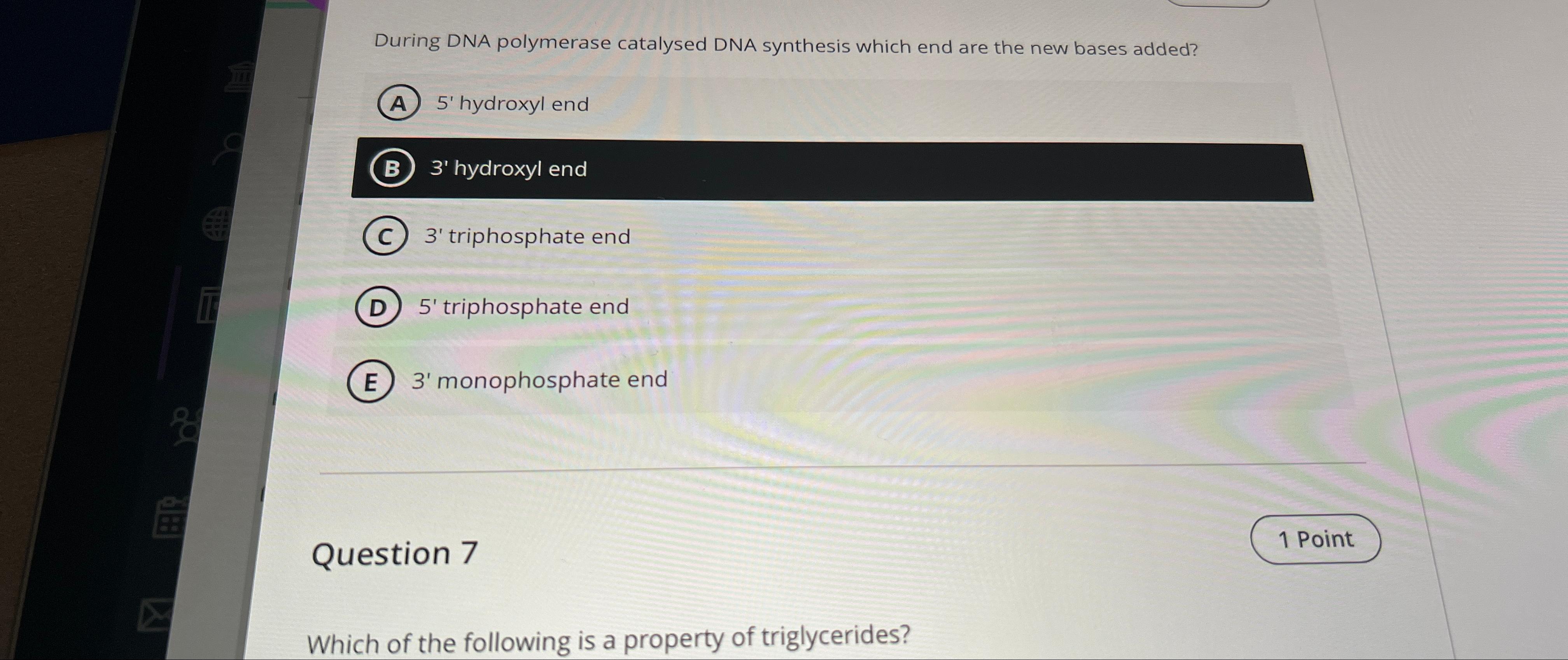Solved During DNA polymerase catalysed DNA synthesis which | Chegg.com