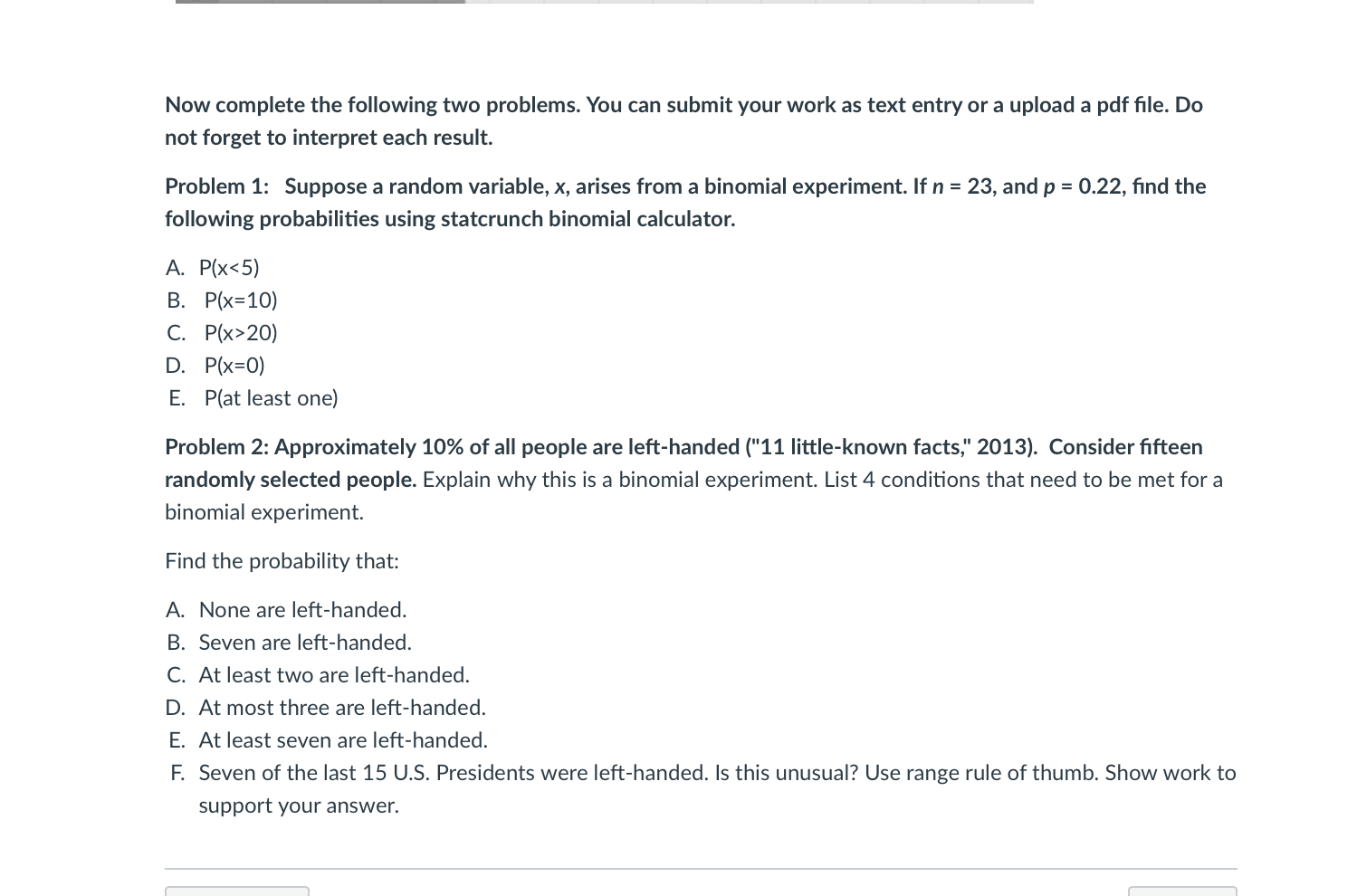 Solved Now complete the following two problems. You can | Chegg.com