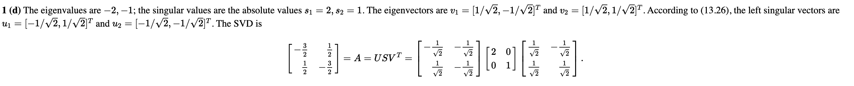 Solved Find the SVD of the following symmetric matrices by | Chegg.com