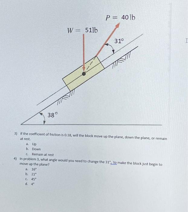 Solved 7x Friction Homework 2 Compute the horizontal force P | Chegg.com