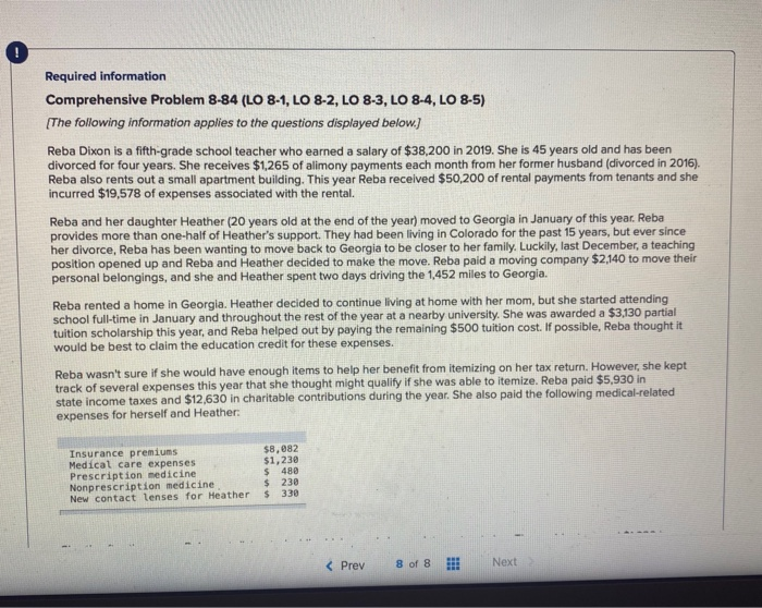 Solved Required information Comprehensive Problem 8-84 (LO | Chegg.com