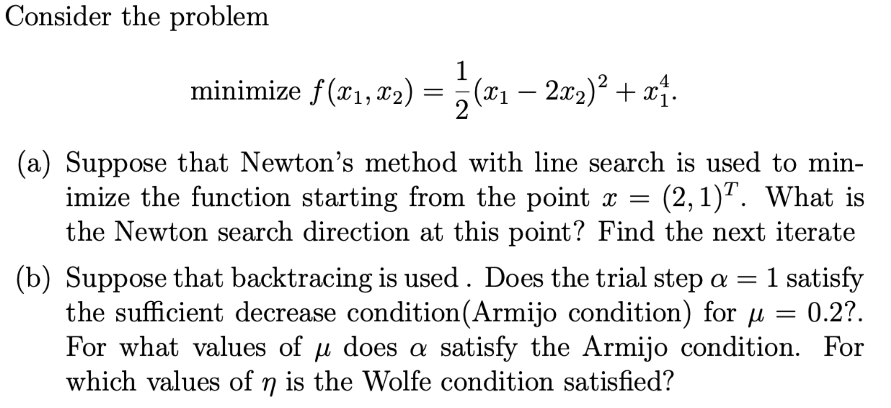 Can you solve ONLY part (b)? ﻿ Does the trial step | Chegg.com