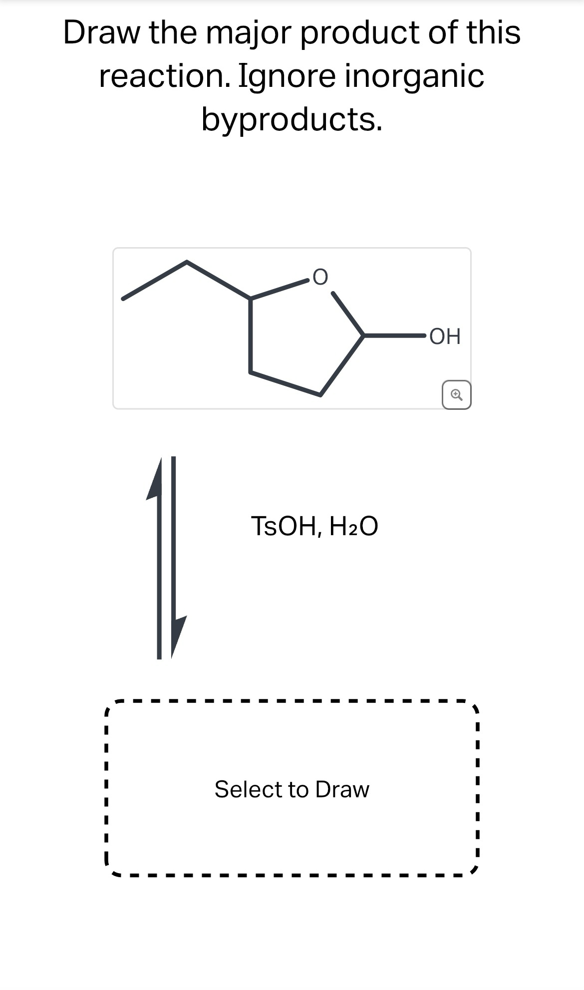 Solved Draw the major product of this reaction. Ignore | Chegg.com