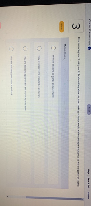 Solved Chapter 16 Assessment Saved Help Save & Exit Submit | Chegg.com