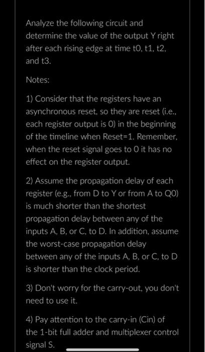 Solved Analyze the following circuit and determine the value | Chegg.com