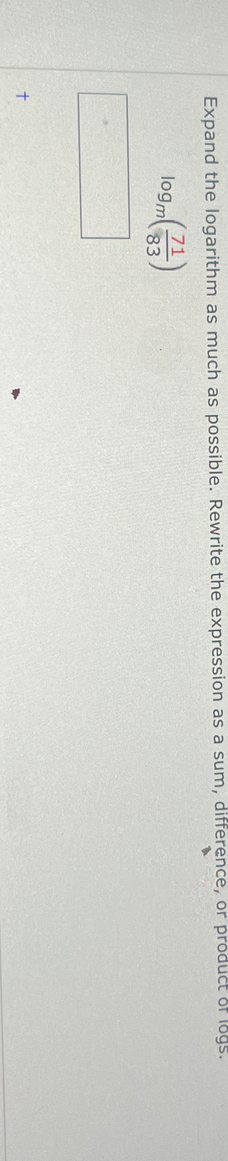 Solved Expand the logarithm as much as possible. Rewrite the | Chegg.com