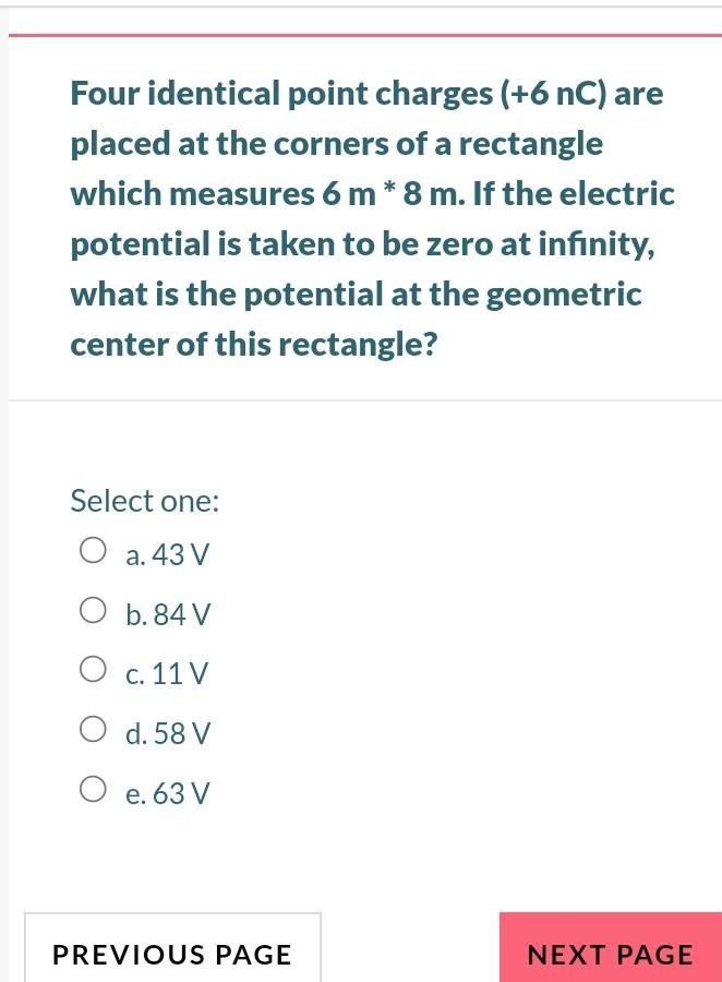 Solved Four identical point charges (+6 nC) are placed at | Chegg.com