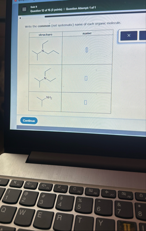 Solved Write the common (not systematic) ﻿name of each | Chegg.com