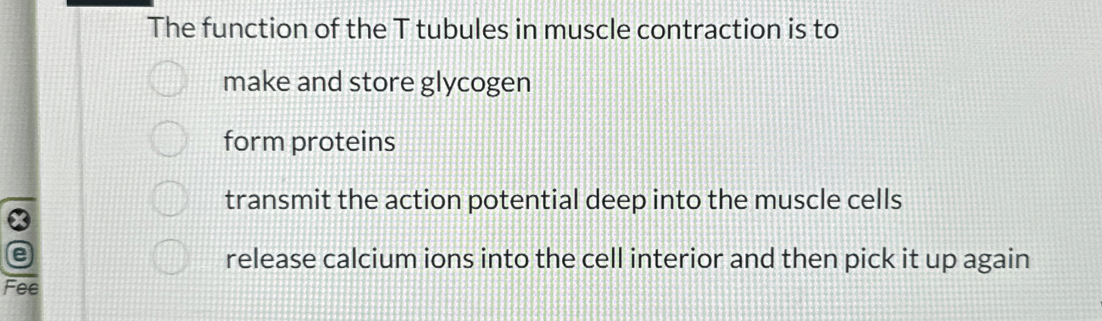Solved The function of the T ﻿tubules in muscle contraction | Chegg.com