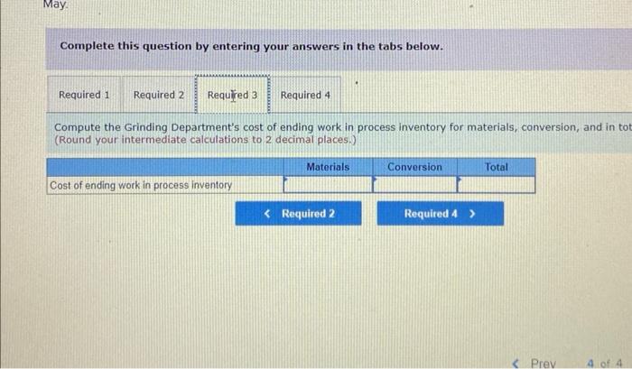 Solved Problem 5-14 (Algo) Analysis of Work in Process | Chegg.com