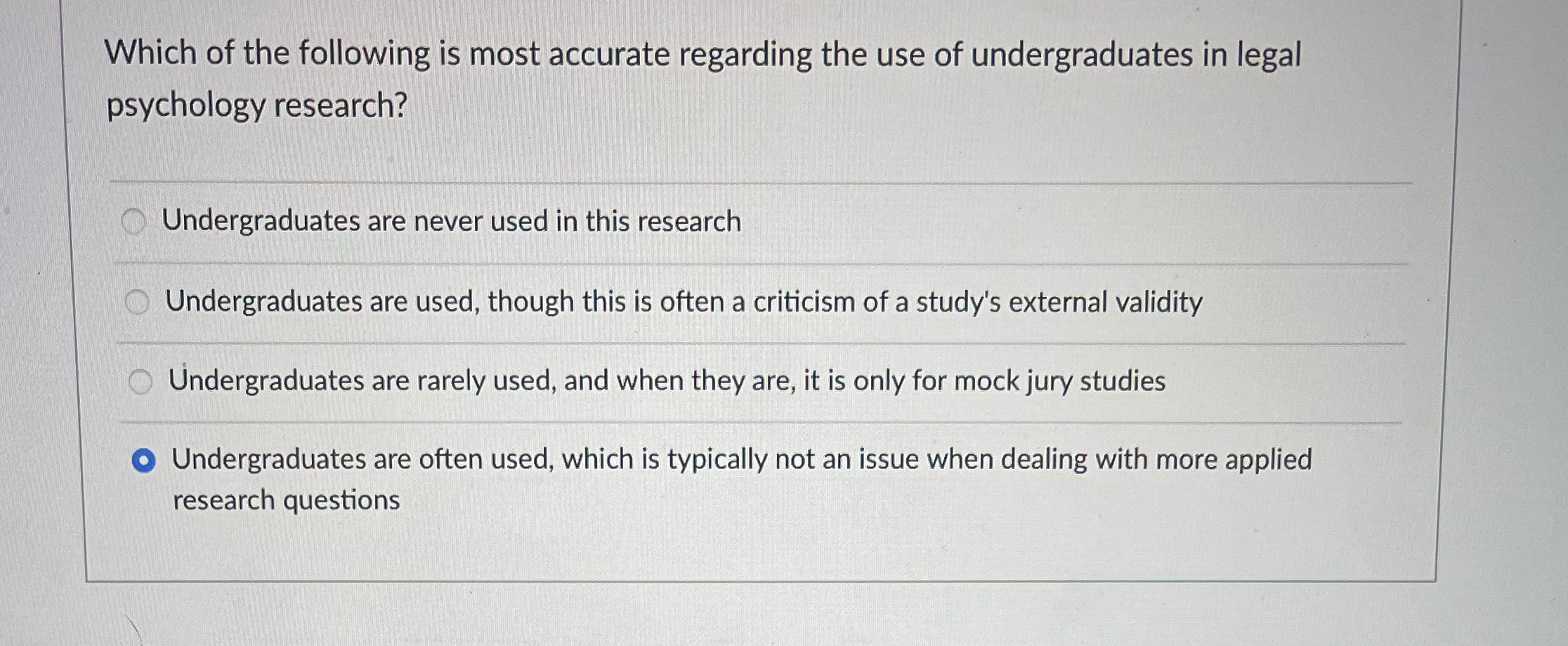 Solved Which of the following is most accurate regarding the | Chegg.com