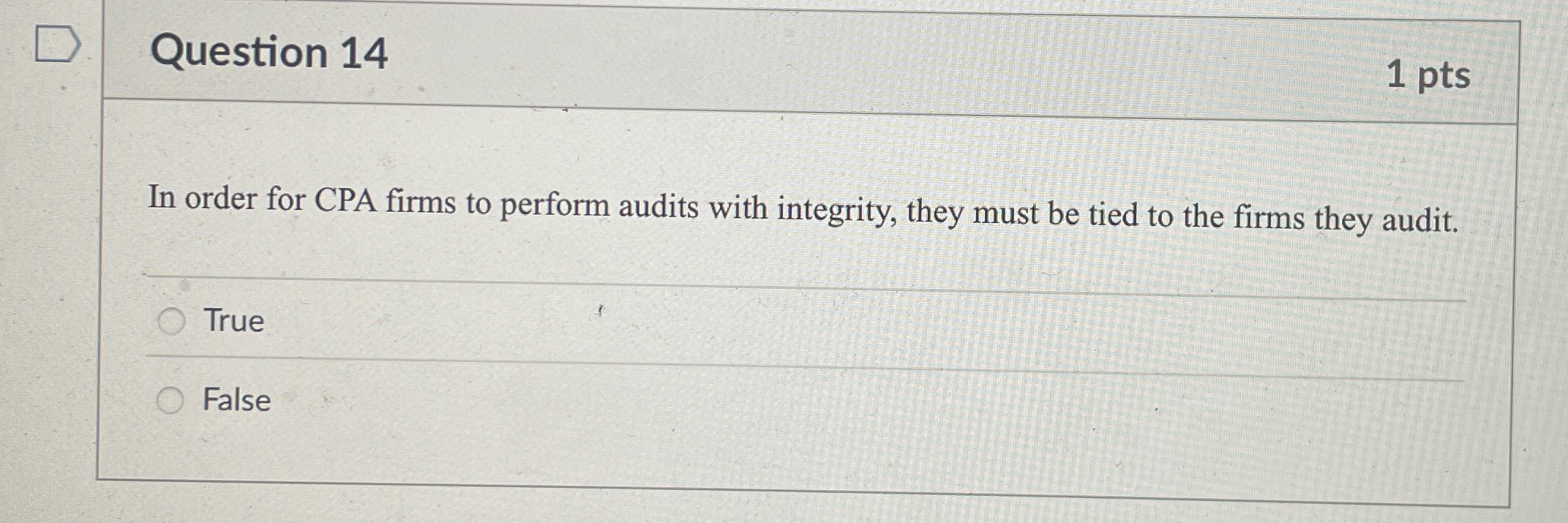 Solved Question 141 ﻿ptsIn order for CPA firms to perform | Chegg.com