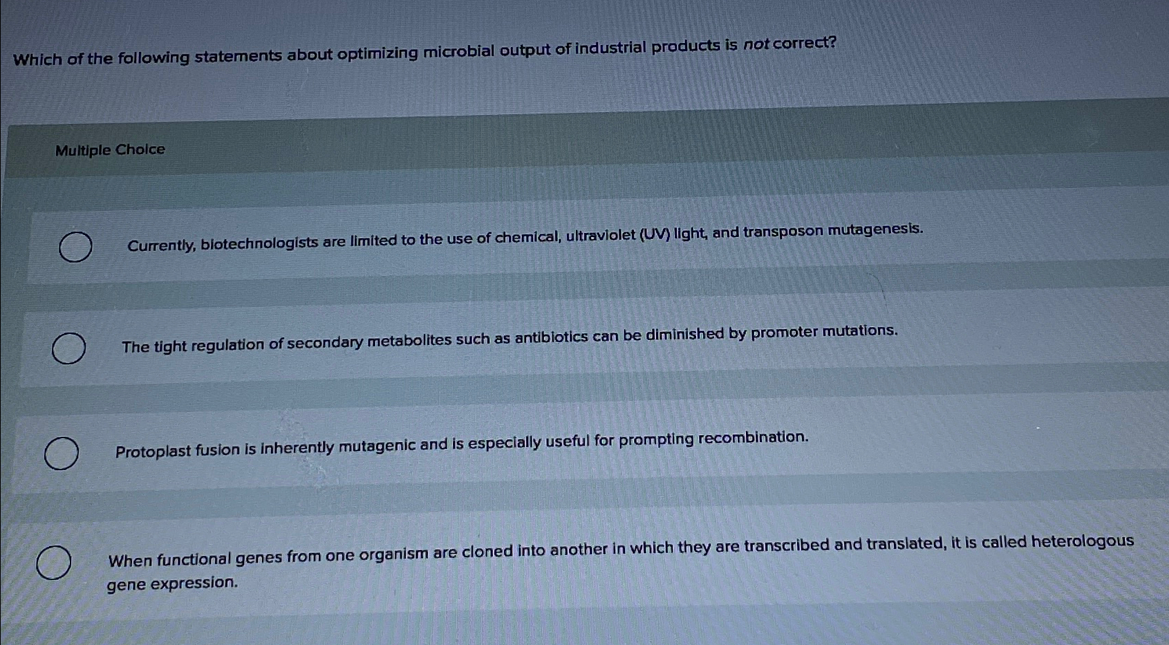 Solved Which of the following statements about optimizing | Chegg.com