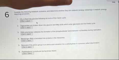 Solved Consider the following metabolic scenarios, and | Chegg.com