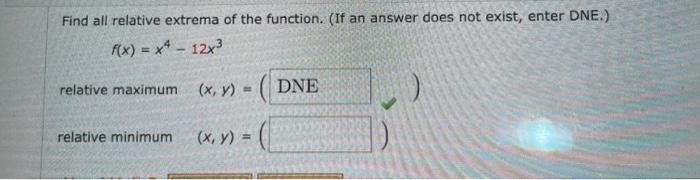 Solved Find all relative extrema of the function. (If an | Chegg.com