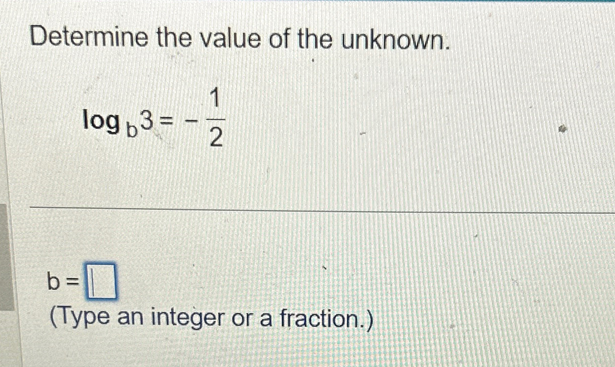 Solved Convert to a logarithmic equation.TW=xComplete the | Chegg.com