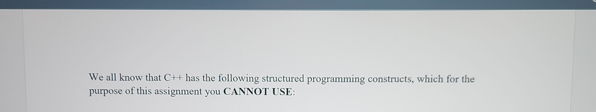 Solved We All Know That C ﻿has The Following Structured