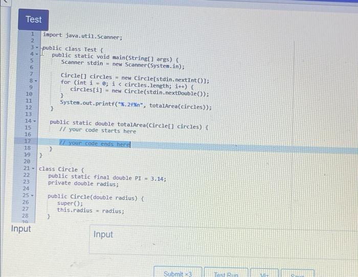 Solved Complete the following code segment to compute the | Chegg.com