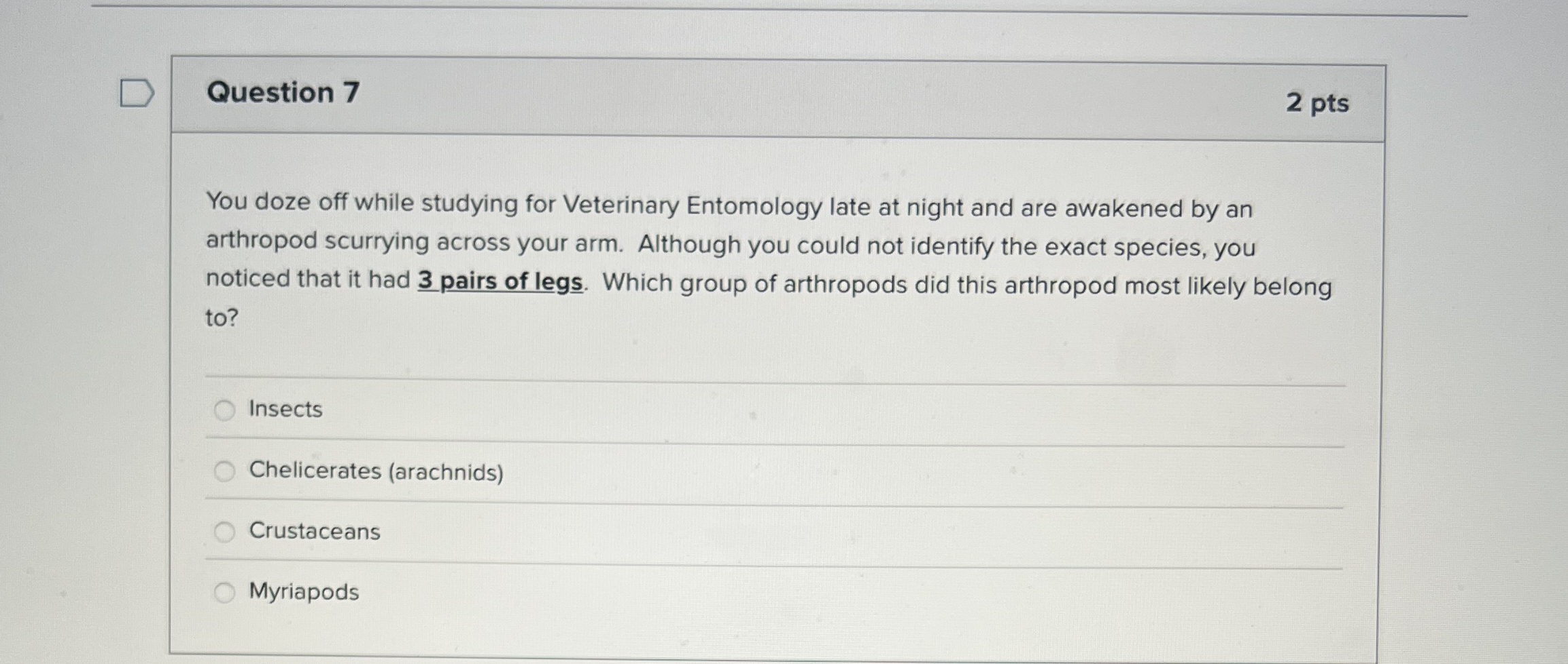 Solved Question 72 ﻿ptsYou doze off while studying for | Chegg.com