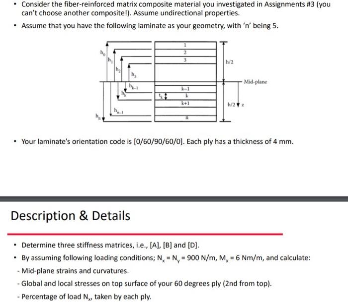 Solved - Consider the fiber-reinforced matrix composite | Chegg.com