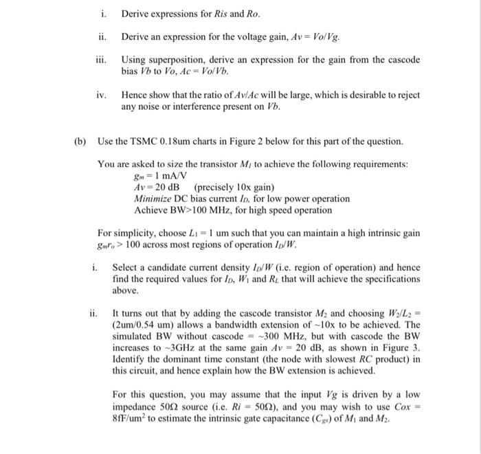 Solved 1. (a) A common-source amplifier with input Vg | Chegg.com