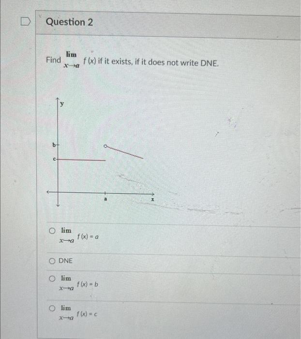 Solved Find limx→af(x) if it exists, if it does not write | Chegg.com