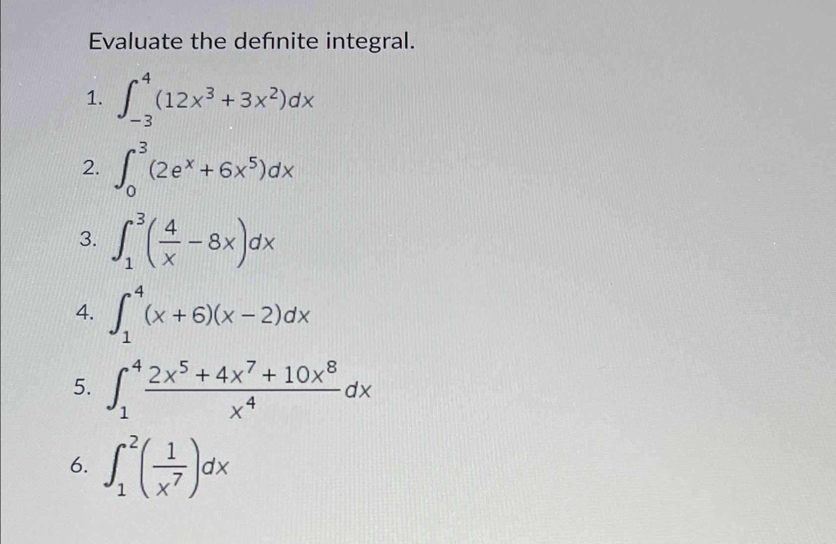 Solved Evaluate the definite integral.∫142x5+4x7+10x8x4dx | Chegg.com
