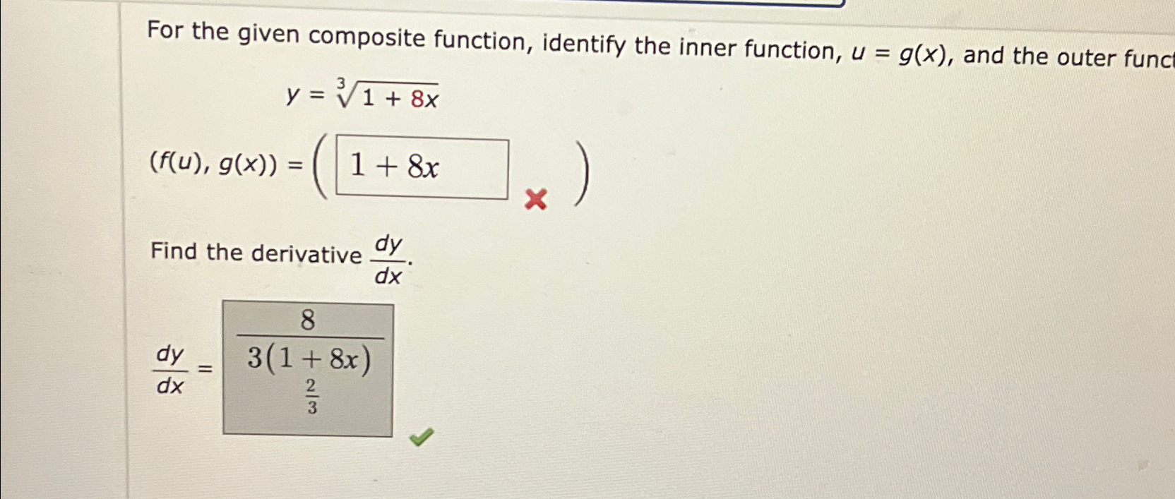 Solved For the given composite function, identify the inner | Chegg.com Solved For the given composite function, identify the inner | Chegg.com