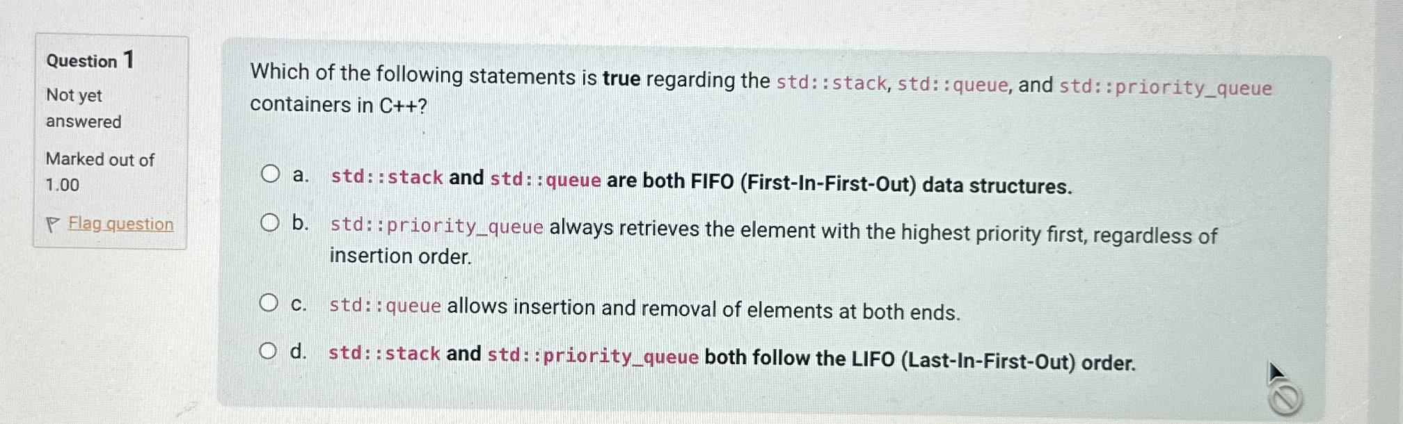 Solved Which of the following statements is true regarding | Chegg.com