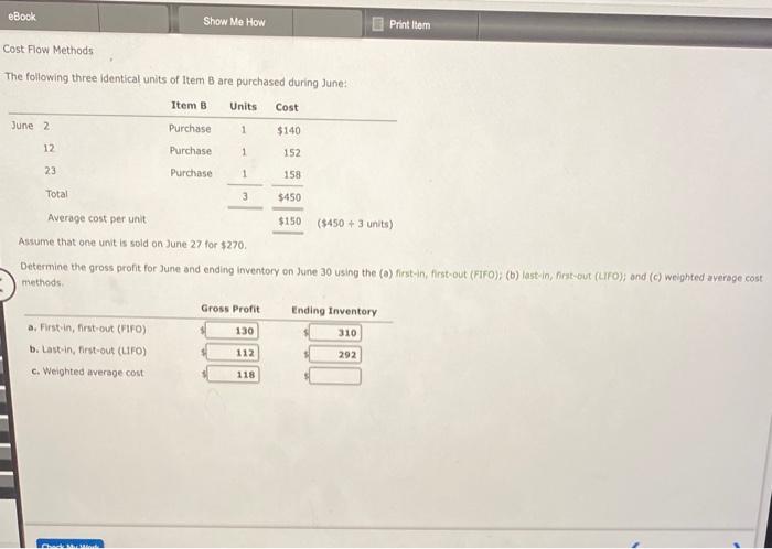 Solved Cost Flow Methods The following three identical units | Chegg.com