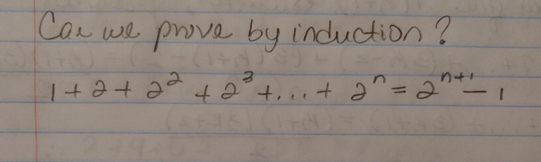 Solved Prove by mathematical Induction lhs is not equal to | Chegg.com