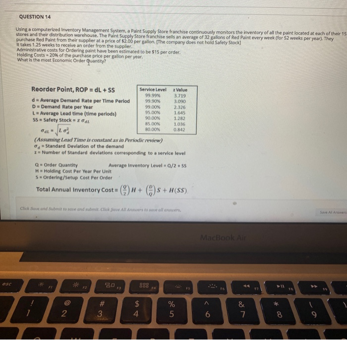 Solved QUESTION 14 Using a computerized Inventory Management | Chegg.com